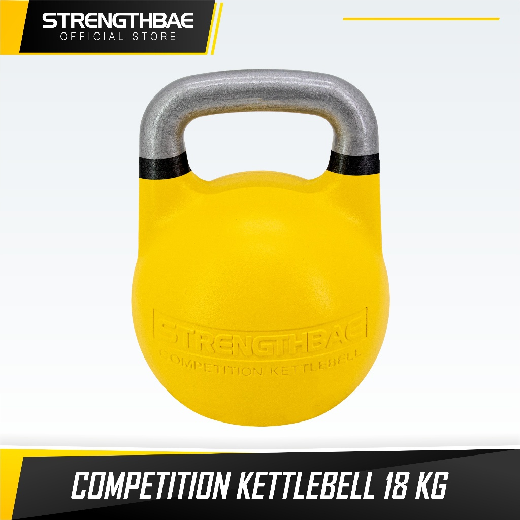 Jual Competition Kettlebell 18kg STRENGTHBAE Hollow Body Kettle Bell ...