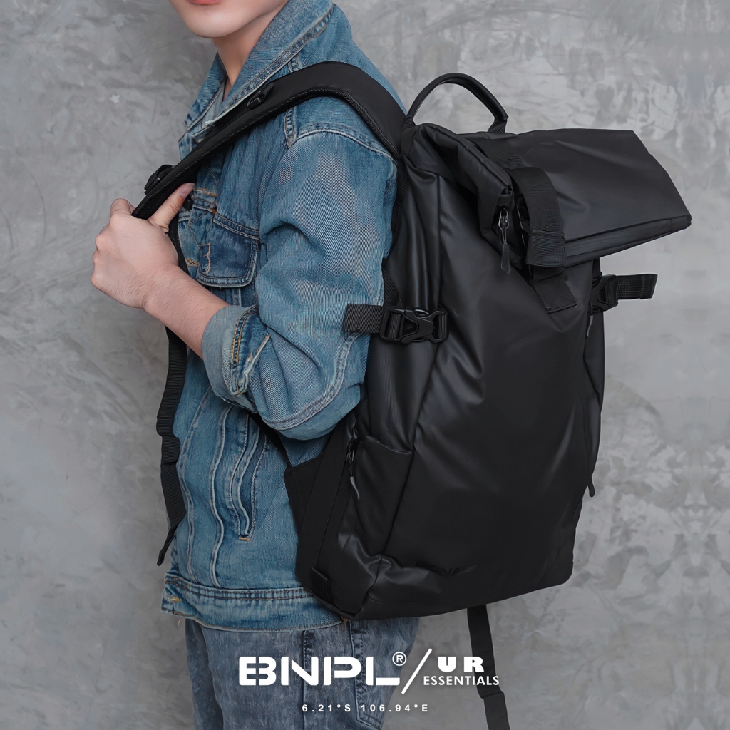 Jual Bonapal - Ransel Pria Backpack Plato BNPL Waterproof Hitam ...