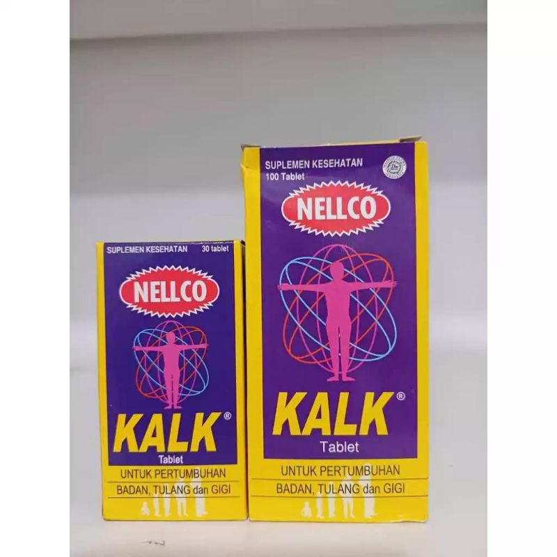 Jual Kalk Nellco Tablet Untuk Pertumbuhan Badan, Tulang, dan Gigi (30 ...