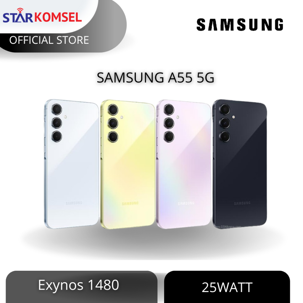 Jual HP SAMSUNG A55 5G 12/256 NFC GARANSI RESMI SAMSUNG | Shopee Indonesia