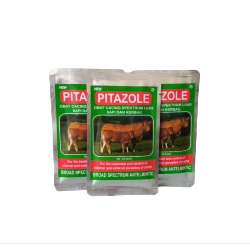 Jual PITAZOLE SAPI SERBUK 25GR - OBAT CACING SAPI KERBAU DAN TERNAK ...