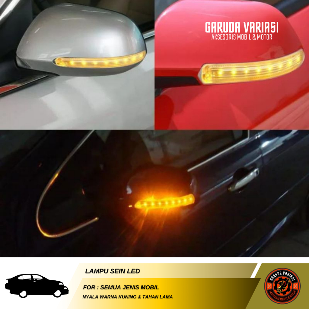 Jual Lampu Sein LED Warna Kuning Lampu Spion SM 37 Mobil Panjang ...