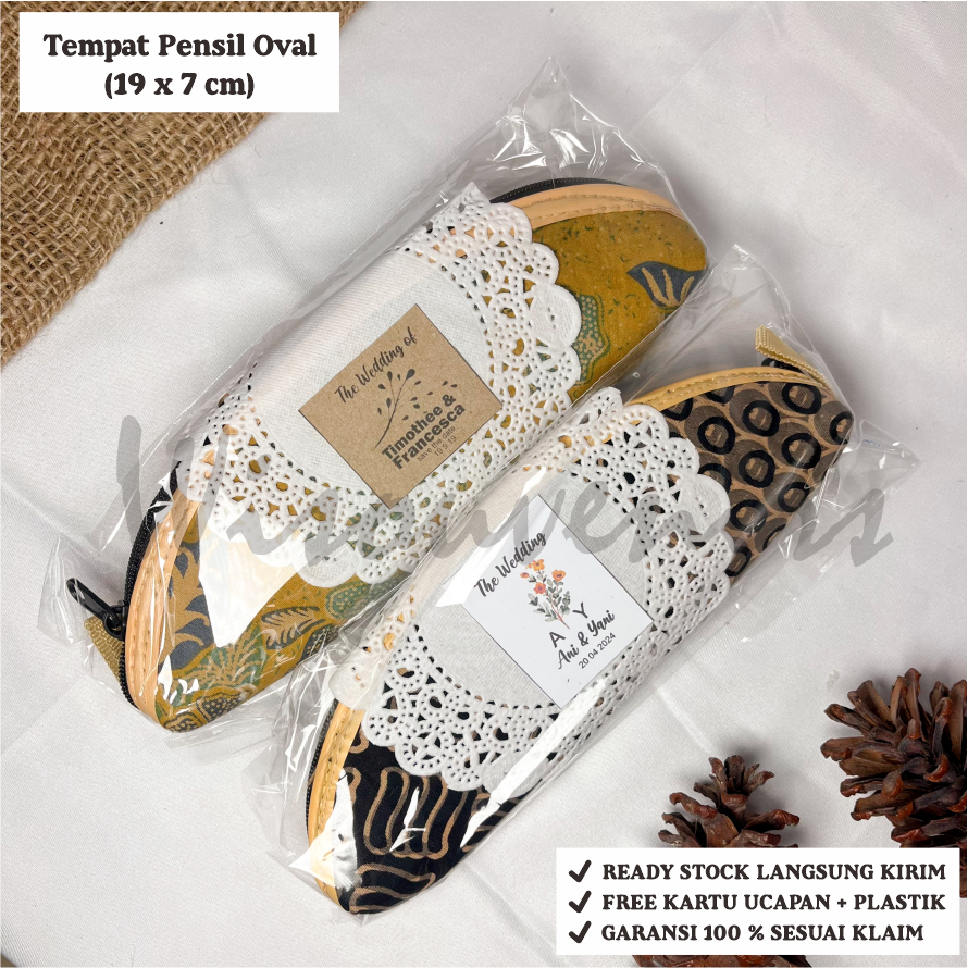 Jual Souvenir Pernikahan Tempat Pensil Batik Khas Jogja 19 x 7 cm Souvenir Tempat Pensil Batik ...