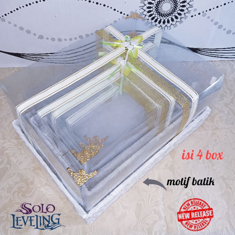 Jual Box Seserahan Pernikahan Hantaran Pernikahan Set 4 Parsel Lamaran ...