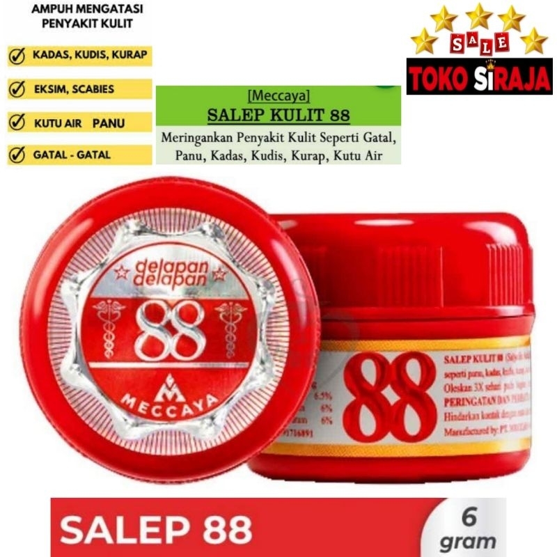 Jual SALEP 88 MECCAYA 6 GRAM / SALEP GATAL JAMUR KULIT PANU, KADAS ...