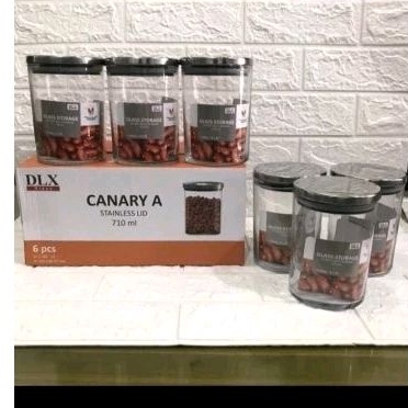Jual Toples Kaca canary A Kedap Udara ukuran 710 ML. | Shopee Indonesia