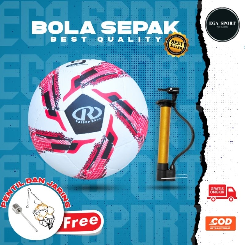 Jual BOLA SEPAK SIZE 5/BOLA KAKI LOGO SPECS BAHAN PU BONUS POMPA ...