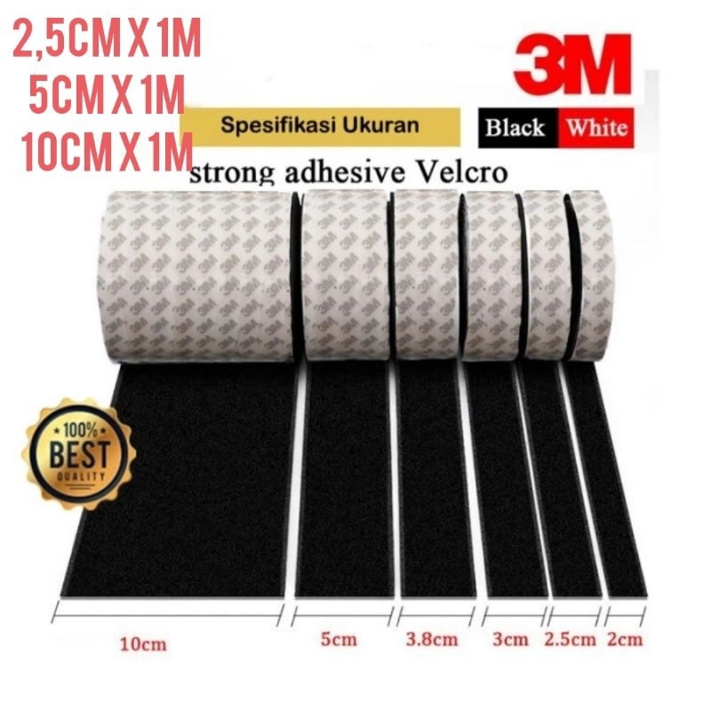 Jual Perekat Strap Adhesive Hook And Loop Double Tape 2,5cm 5cm 10cm ...