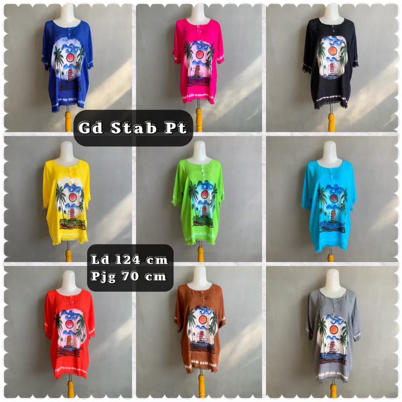 Jual Baju Bali Jumbo Aneka Motif Barong & Pantai LD 115-120 | Shopee ...