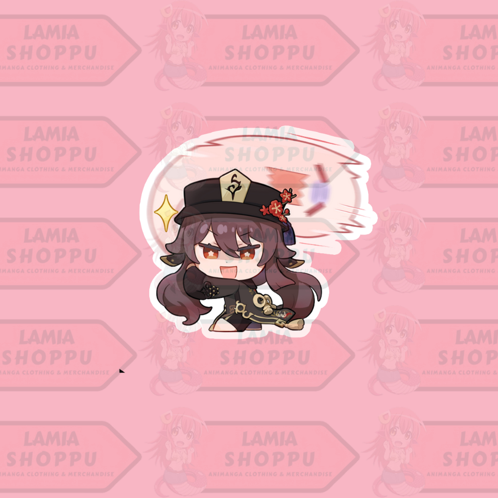 Jual Stiker Genshin Impact Hutao | Sticker Hutao Chibi Waifu | Shopee ...