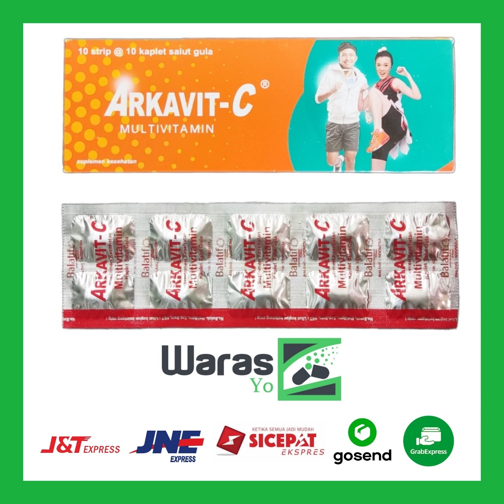 Jual [WS] Arkavit-C / ARKAVIT C Multivitamin 10 Kaplet PER STRIP ...