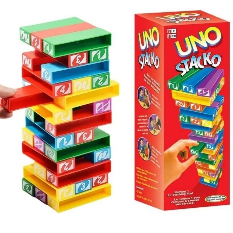 Jual MAINAN UNO STACKO UKURAN JUMBO FAMILY GAMES / BERMAIN BERSAMA ...