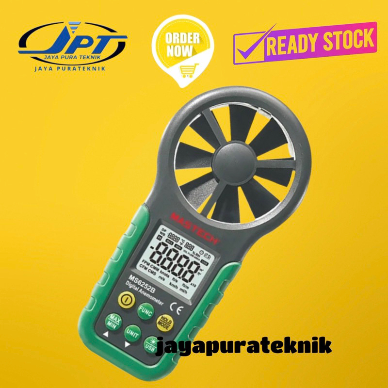Jual Anemometer Mastech MS6252B Humidity Temperature Wet Bulb MS6252 ...