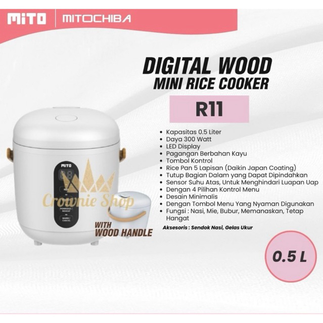 Jual Digital Mini Rice Cooker 4 in 1 MITO R11 | Shopee Indonesia