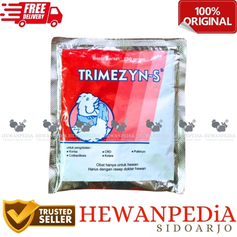 Jual TRIMEZYN S 250 gr Hewanpedia - Obat Korisa Coli Kolera Pulorum ...