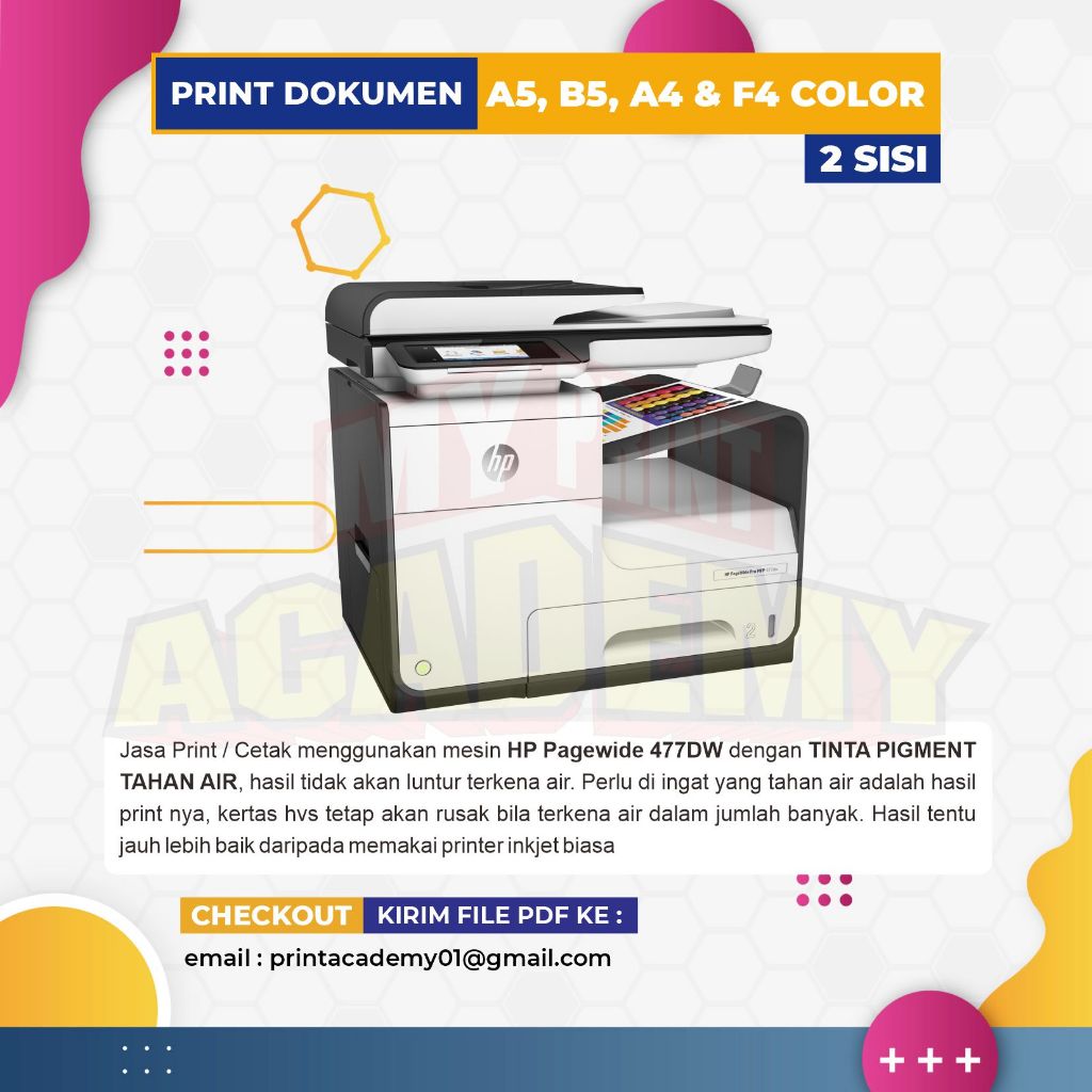 Jual PRINT DOKUMEN CETAK DOKUMEN 2 SISI WARNA TAHAN AIR A5 A4 B5 F4 | Shopee Indonesia