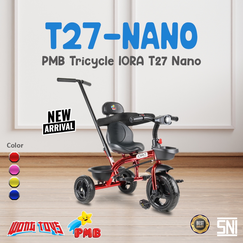 Jual PMB Tricycle IORA T27 Nano - Mainan Sepeda Roda 3 Anak | Shopee ...