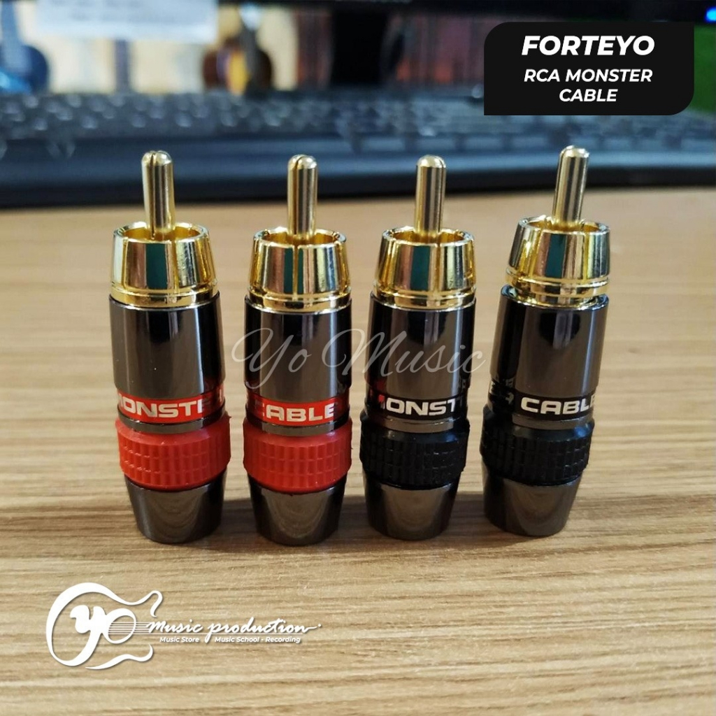 Jual Jack RCA Monster Kabel Audio Gold Platting 24 K Original 1 Pc ...