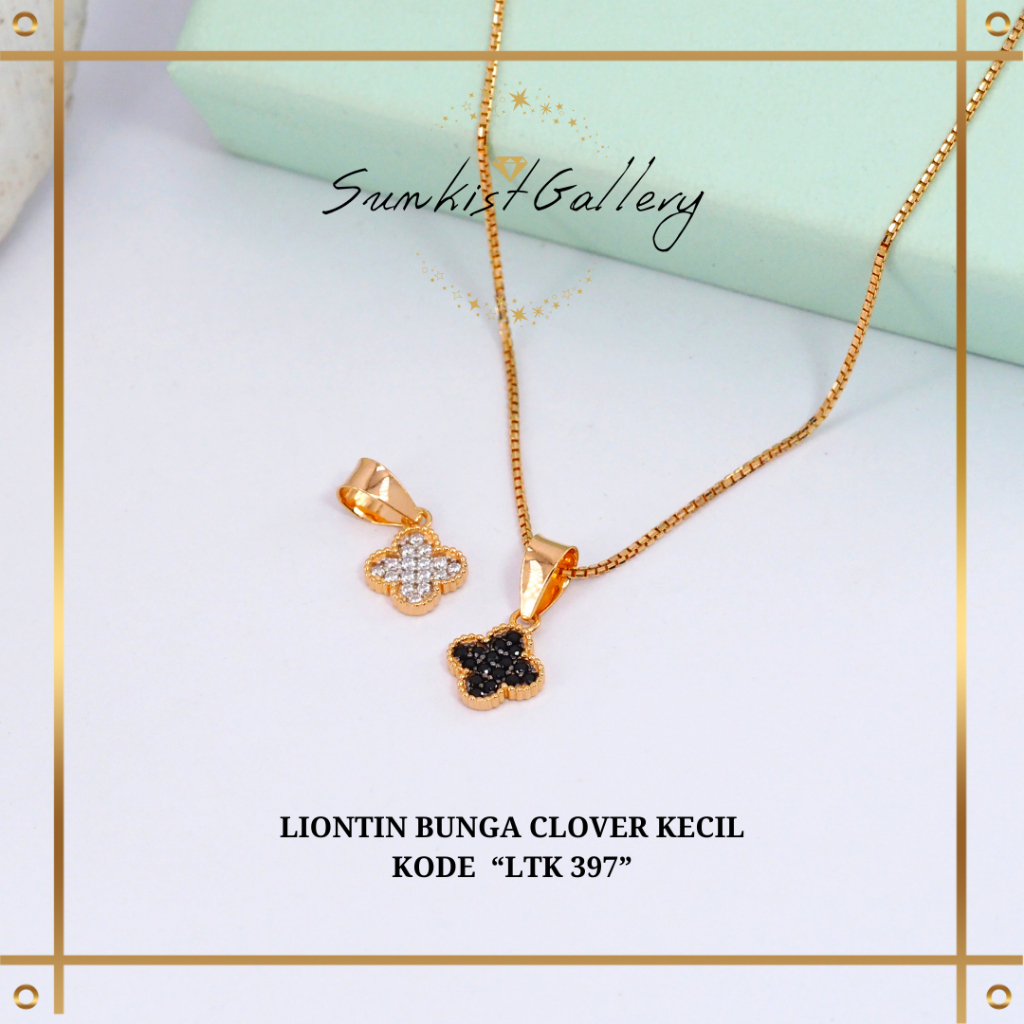 Jual LIONTIN DEWASA CANTIK EMAS ASLI KADAR 8 KARAT/375 MODEL BUNGA ...