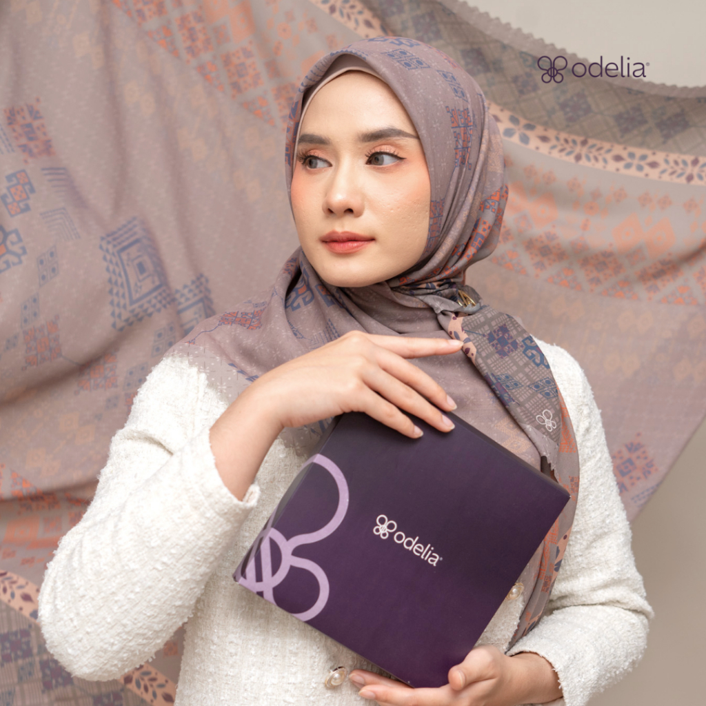 Jual Odelia - Allure Ethnique Scarf I Hijab printing segiempat motif I Segiempat premium I motif ...