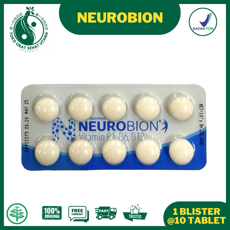 Jual NEUROBION (BIRU) / Vitamin B1, B6, B12 / Vitamin Neurotropik ...