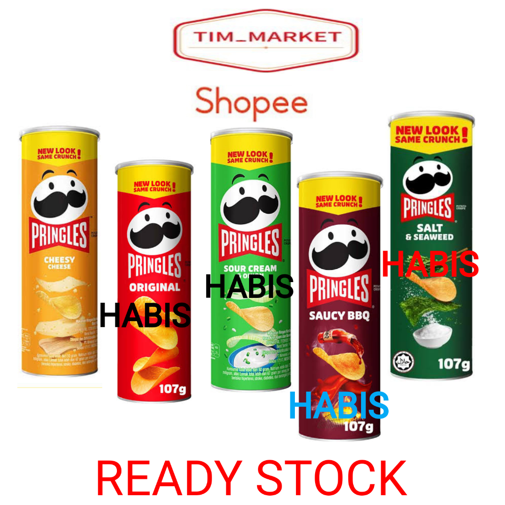 Jual PRINGLES POTATO CRISPS 102 GR PROMO / KERIPIK KENTANG | Shopee ...