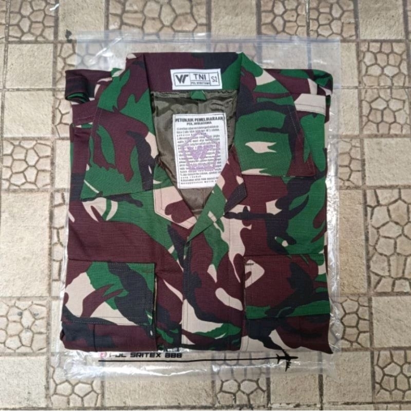 Jual Baju PDL Balotelli baju PDL TNI | Shopee Indonesia