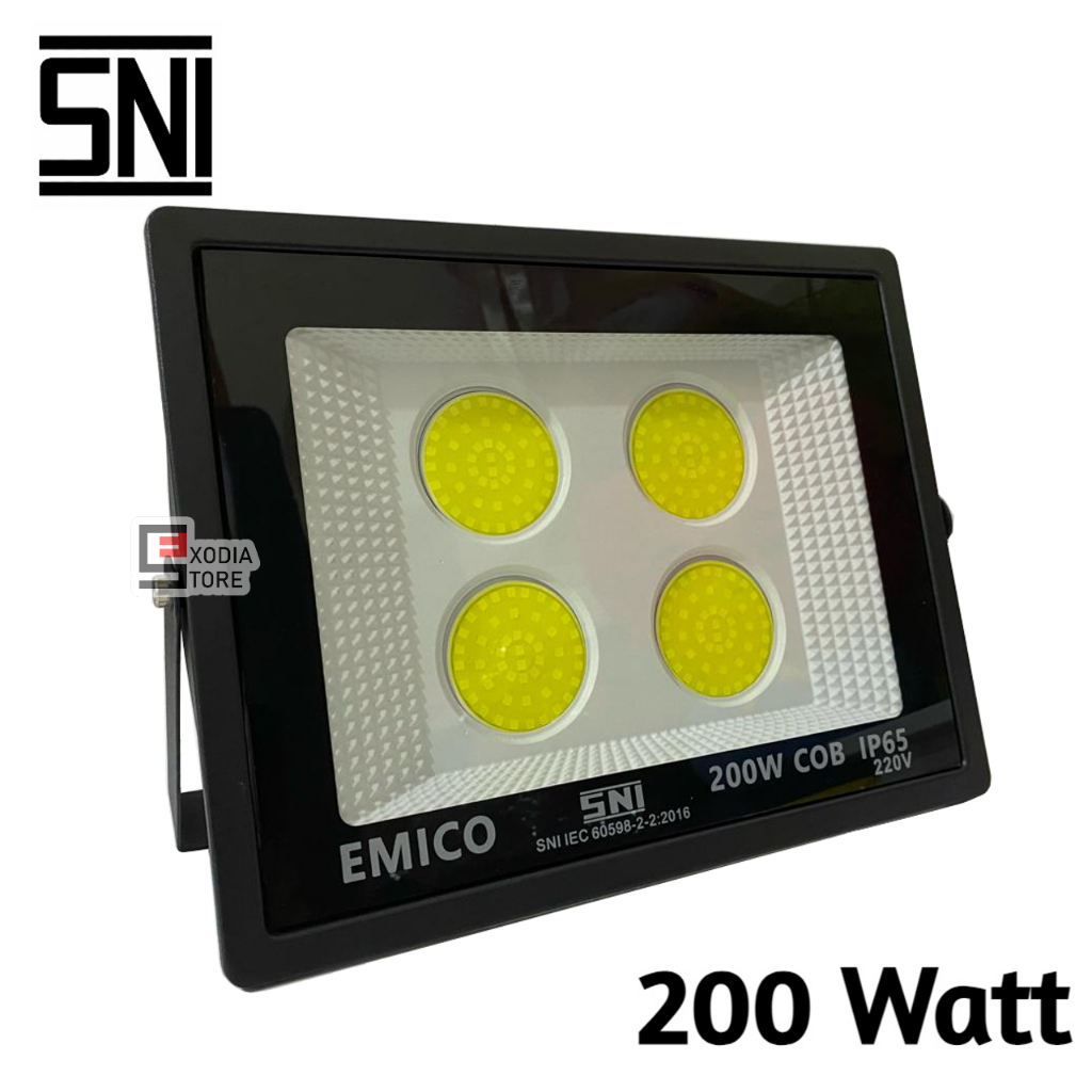 Jual Emico Lampu Sorot SMD LED COB 200 Watt SNI Waterproof IP65 Lampu Tembak Floodlight utk ...