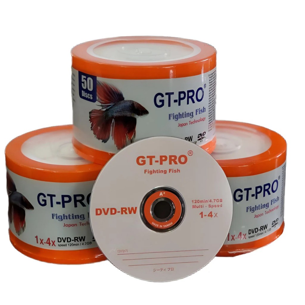 Jual DVD-RW GT-PRO Fighting Fish Pack isi 50 pcs DVD R Kosong DVDR ...