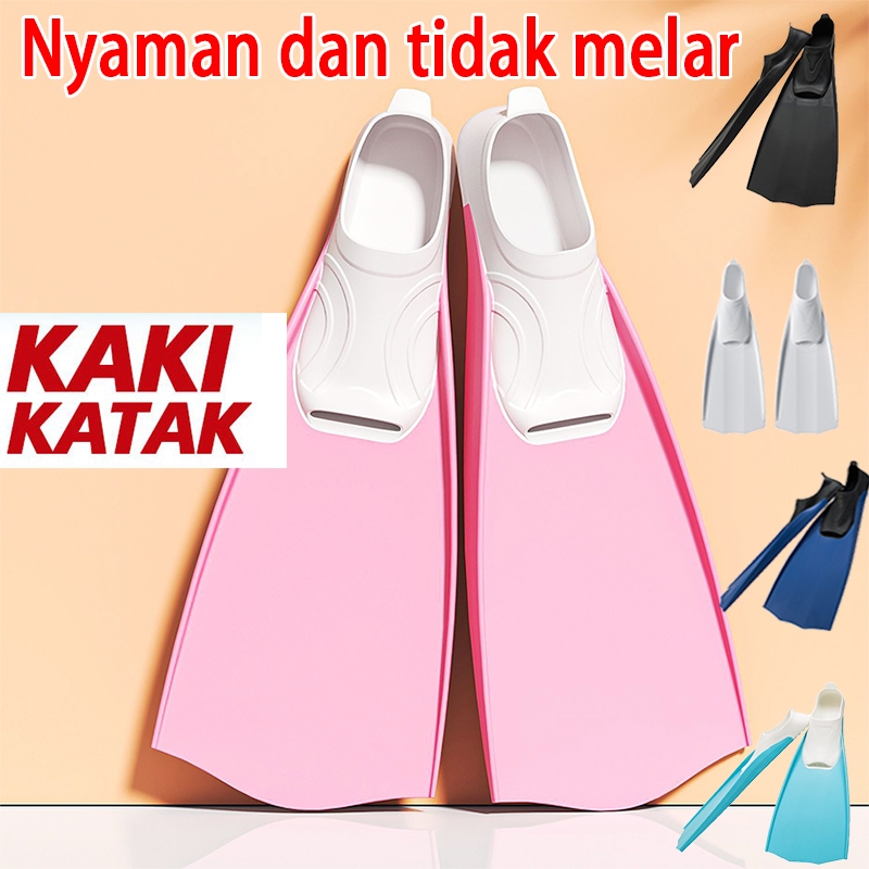 Jual sepatu katak Fins Snorkeling Kaki Katak Selam Renang Flipper Karet ...