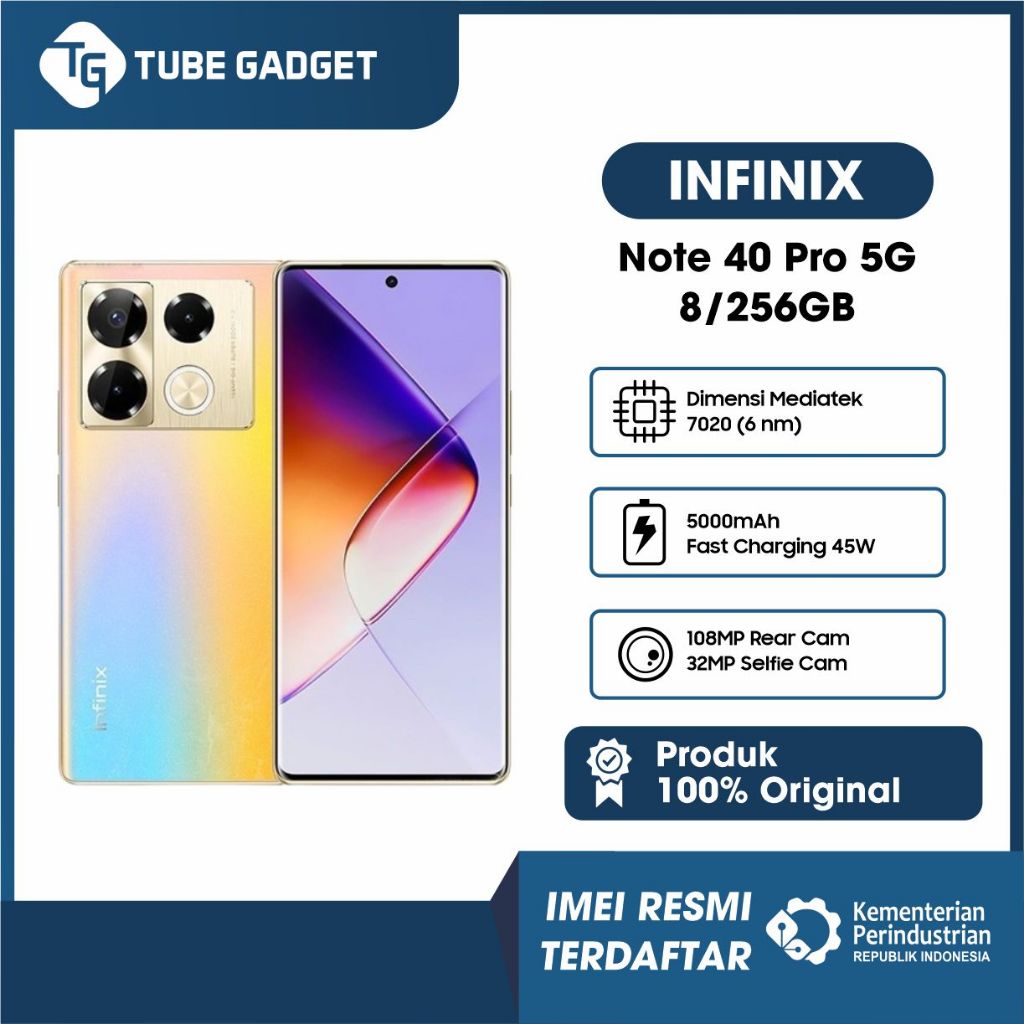 Jual Infinix Note 40 Pro 5G 8+256GB [+8GB Extended RAM] Garansi Resmi | Shopee Indonesia