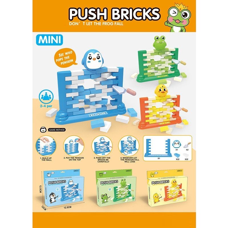 Jual Mainan Anak PUSH BRICKS Mainan Game Board Anak Family Kids Games ...