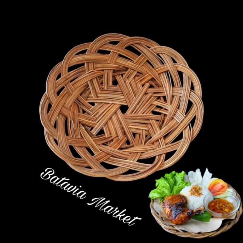 Jual Piring Rotan/Piring Anyaman Lidi | Shopee Indonesia