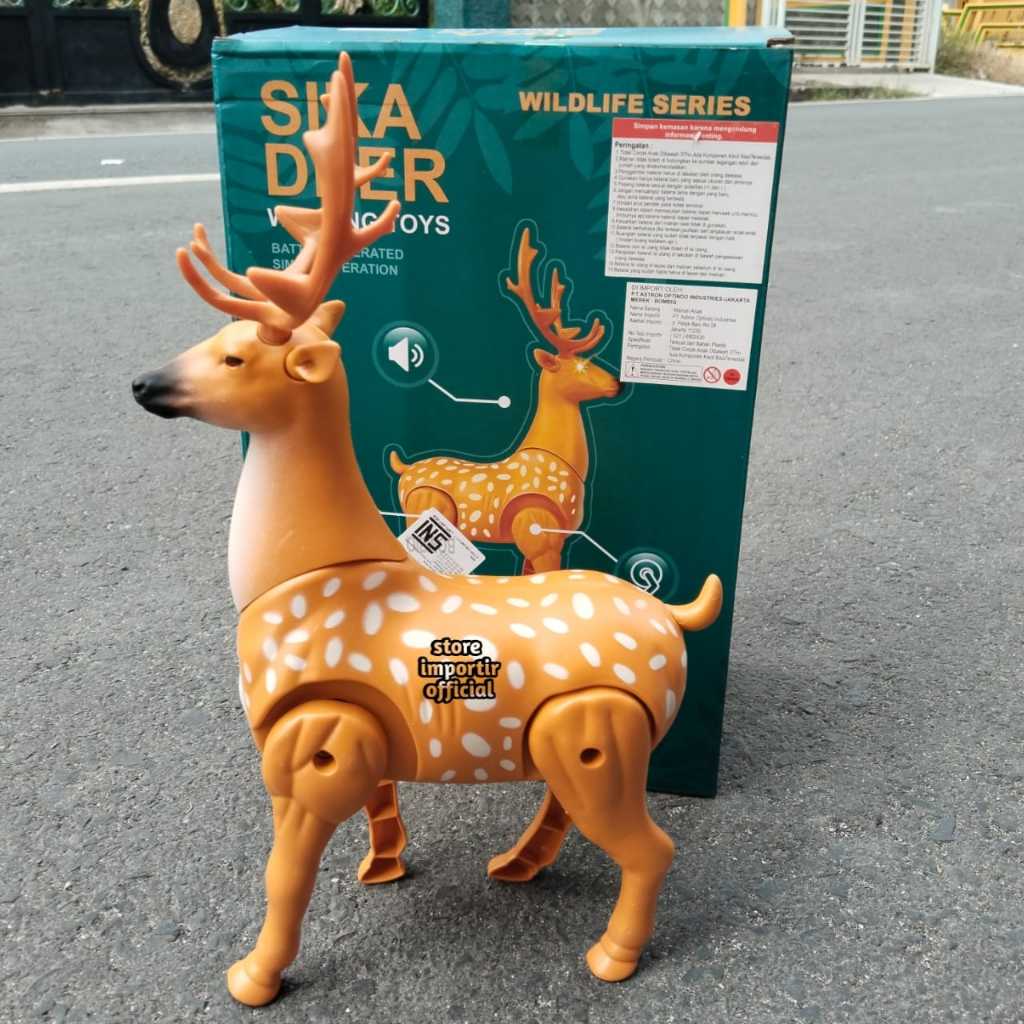 Jual UKURAN BESAR Mainan Anak Hewan Rusa 333 35 Bisa Jalan Menggunakan ...
