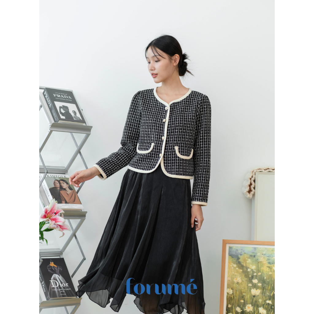 Jual FORUME - Margot Tweed Blazer / Korean Blazer / Tweed Blazer ...