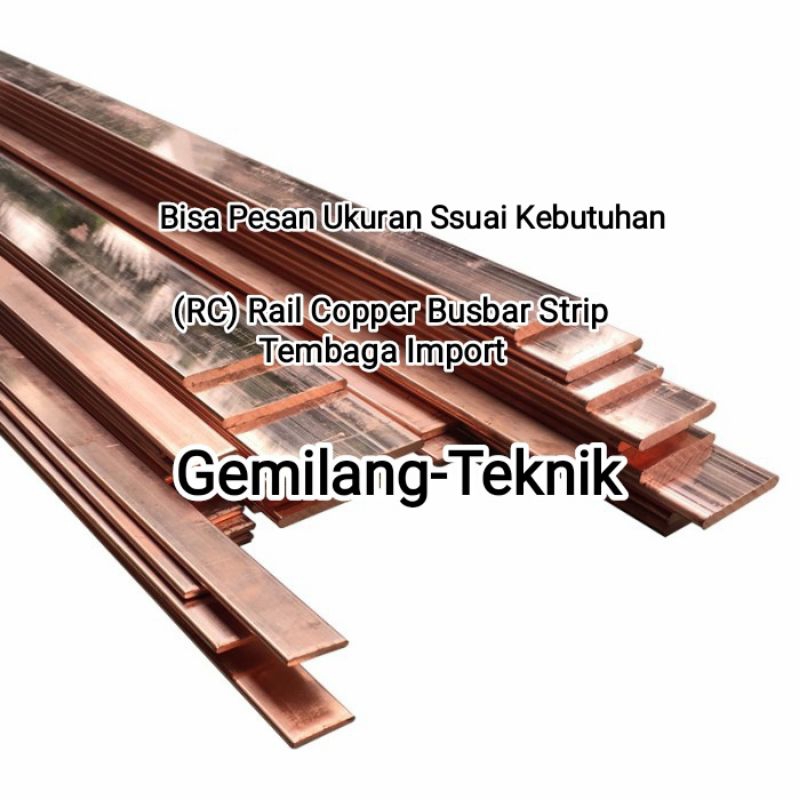 Jual plat tembaga busbar plat tembaga murni ukuran 2mm x 15mm x 1000mm ...