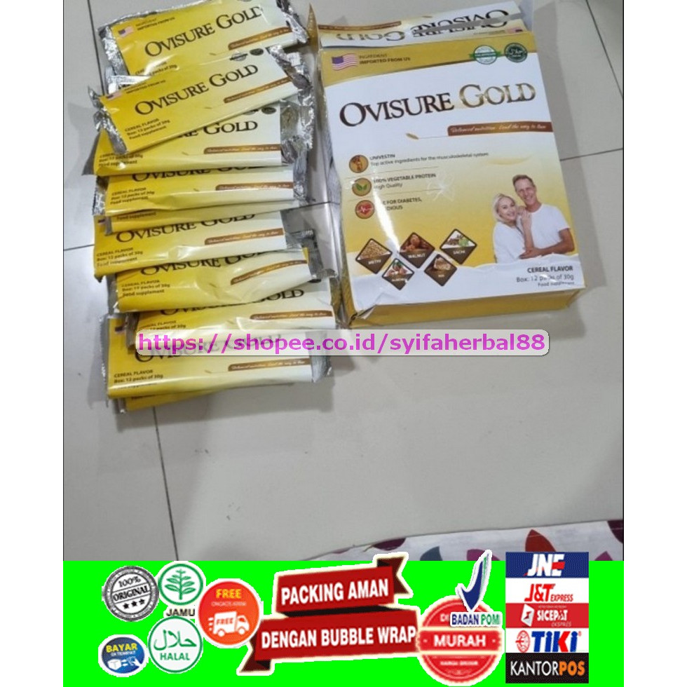 Jual OVISURE GOLD PLUS SUSU VITAMIN SENDI DAN TULANG SEHAT NYERI SENDI ...