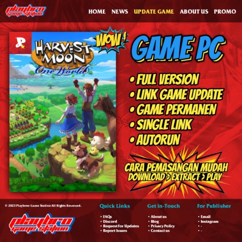 Jual Harvest Moon One World - Game PC/Laptop (Download to Play Bro!) | Shopee Indonesia