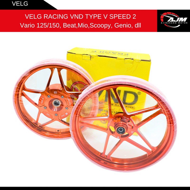 Jual Velg Racing VND type V speed Gen 2 Palang 5 Bintang Vario 125/150 Beat Vario 110 Genio ...
