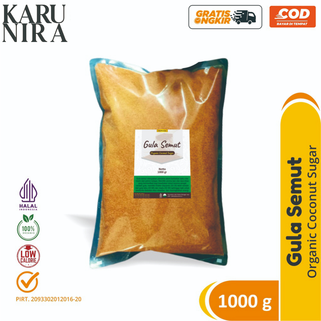 Jual Gula Semut Bubuk Kelapa Organik Asli 1 kg | Shopee Indonesia