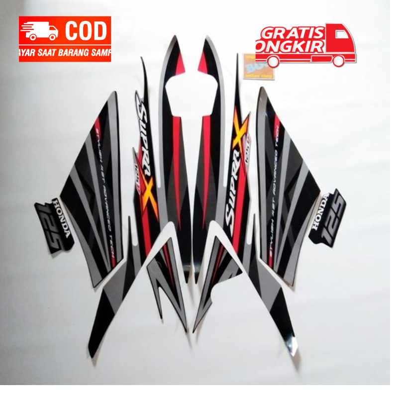 Jual stiker supra x 125 2009 hitam | Shopee Indonesia