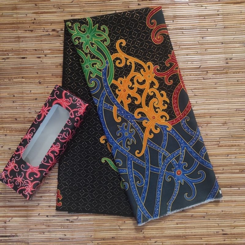 Jual kain batik motif kalimantan bahan halus prada SP02 | Shopee Indonesia