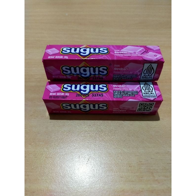 Jual Permen SUGUS Stik Strawberry 30g 1pak isi 24pcs | Shopee Indonesia