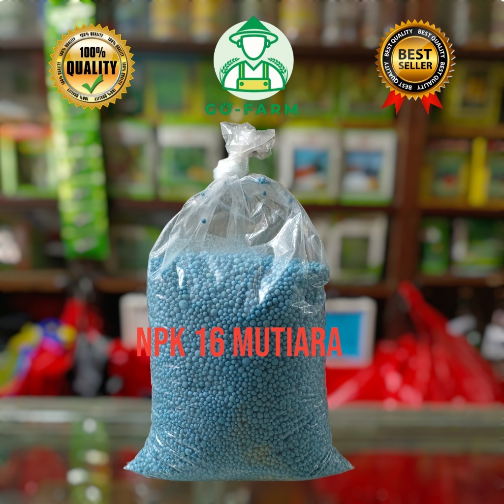 Jual Pupuk NPK 16-16-16 Mutiara Biru repack 1KG | Shopee Indonesia