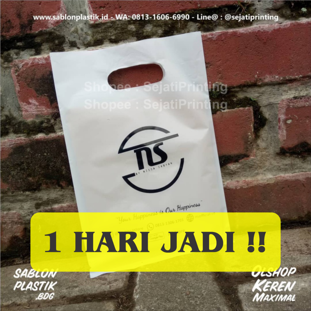 Jual Sablon Plastik Murah 20x28cm, FREE DESAIN - SEJATIPRINTING- HD ...