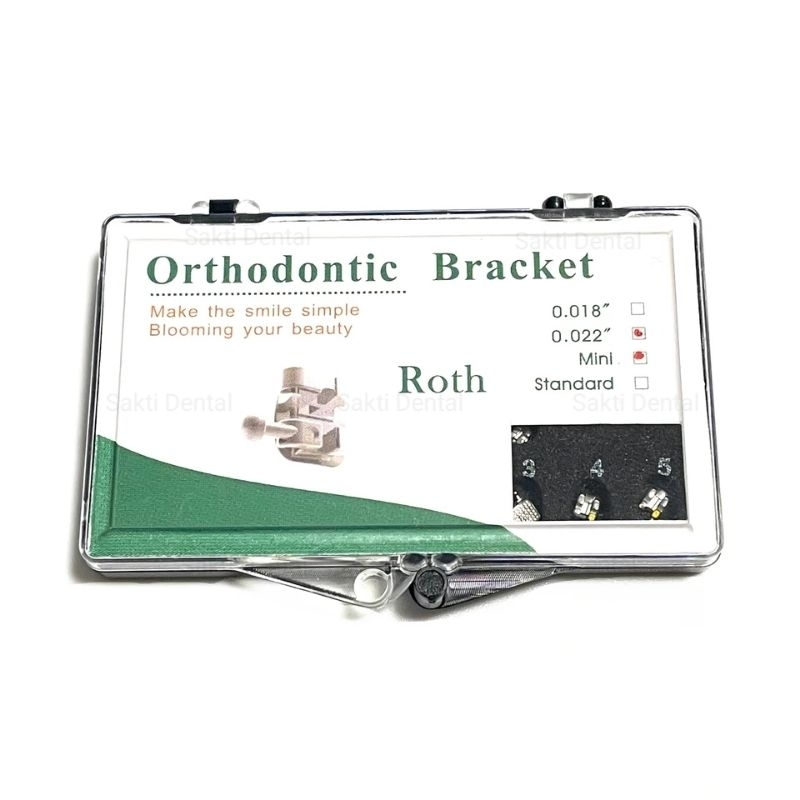Jual Bracket Orthodontic Behel Metal Gigi Braces Mini Roth Slot 0.22 ...