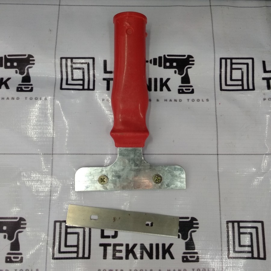 Jual SCRAPER PENGEROK CAT / KAPE KAPI GAGANG + SILET / PUTTY KNIFE 15,5 ...