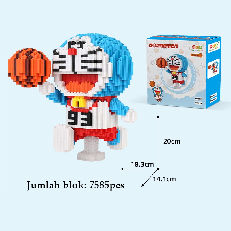 Jual Nano Building Blocks Pikachu Doraemon Blok Bangunan Besar 3D Model ...
