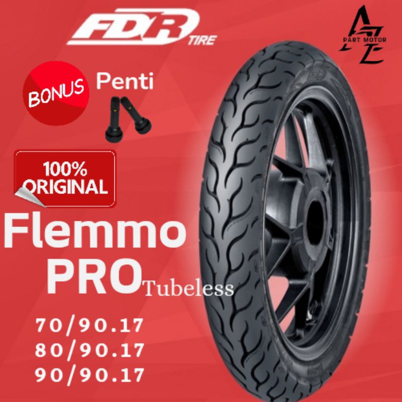 Jual BAN TUBELESS FDR FLEMMO pro RING 17 (70/90.17 - 80/90.17 - 90/90 ...