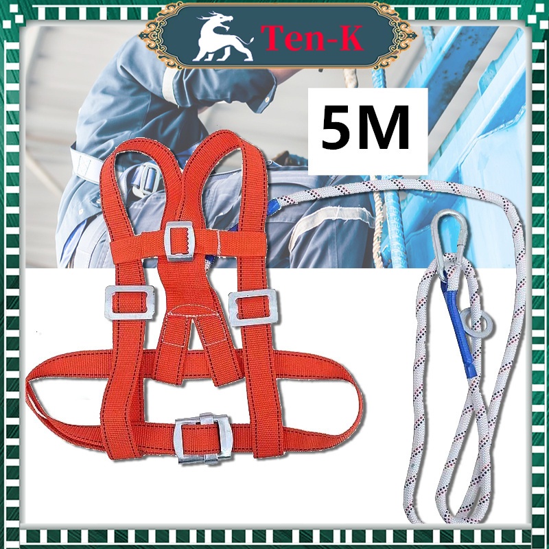 Jual Safety Full Body Harness 5M Safety Belt Kerja Safety Belt Proyek ...
